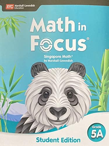 Student Edition Volume A Grade 5 2020 (Math in Focus): Houghton Mifflin Harcourt: 9780358101864 ...
