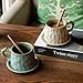 Amazon.com: Steviieden Rustic Coffee Mugs Set, 10 oz Ceramic Mug Set of ...
