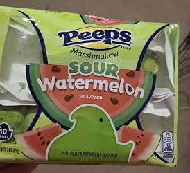 Amazon.com : Peeps Sour Watermelon Chicks (1 Pkg of 10 Chicks ...