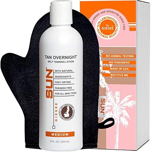 Amazon.com: Sun Laboratories By Giesee Self Tanning Kit with 8 oz Tan ...
