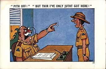 Pith Off! - But Thir, I've Only Jutht Got Here! Comic Original Vintage ...