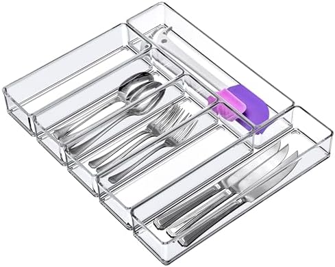 Amazon.com: Amazing Abby - Felicia - Plastic Flatware Organizers ...