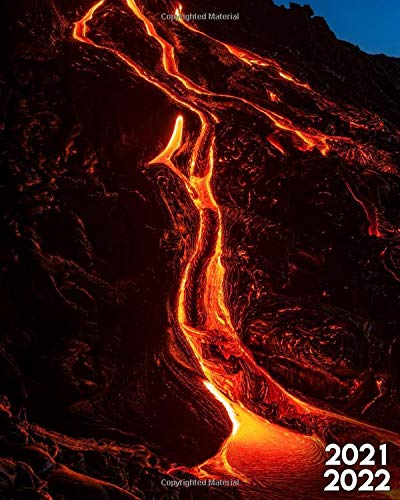 2021-2022: Volcano Lava River Two Year Calendar Agenda Organizer: 24 ...