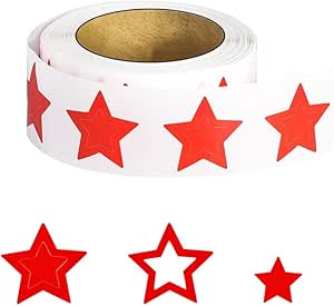 Amazon.com: GSHLLO 500 Pcs Start Tanning Stickers Self Adhesive Star ...