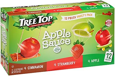 Amazon.com: Tree Top Apple Sauce Variety Pack, Apple, Strawberry ...