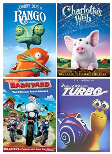 Amazon.com: Kids Family Movie Fun Pack - Rango / Turbo / Barnyard ...