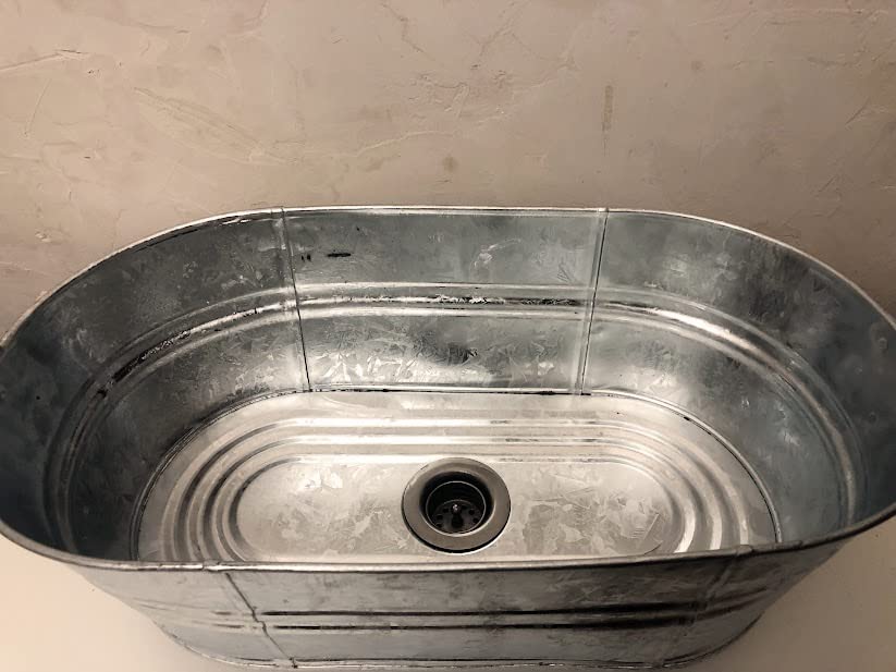Amazon.com: Galvanized Wash-Pan Sink (Medium Oval) : Home & Kitchen