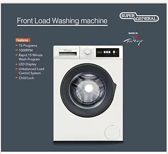 Super General washing machine 7kg front Load Full Automatic Made in ...