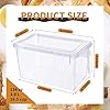 Amazon.com: 2 Pcs Plastic Large Bread Box Clear Bread Storage Container ...