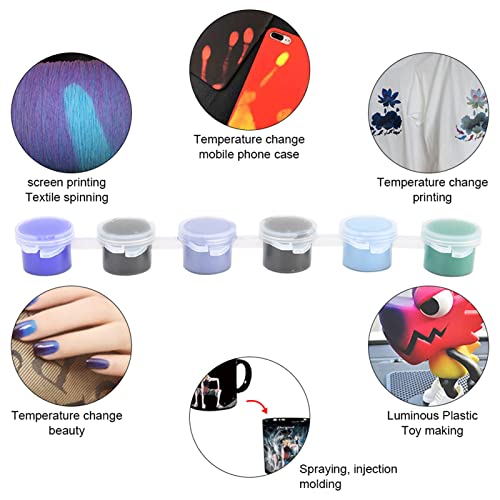 TEUOPIOE Thermal color changing powder suitable for home nail salons ...