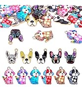 Amazon.com: Cheriswelry 28Pcs Rose Flower Charms Crystal Glass Floral ...