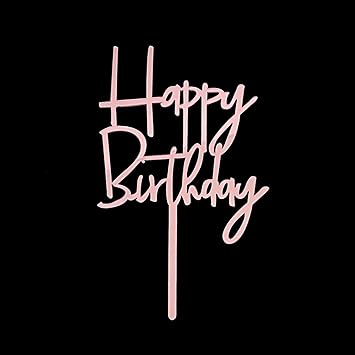 Amazon.com: Happy Birthday Cake Topper for Birthday Party Decorations ...