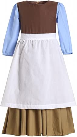 Amazon.com: Ruikajia Cinderella Rag Dress, Brown, Girls 2-14 Years ...