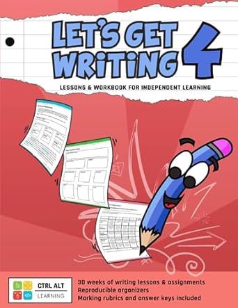 Amazon.com: Let's Get Writing 4: Lessons & Workbook for Independent ...