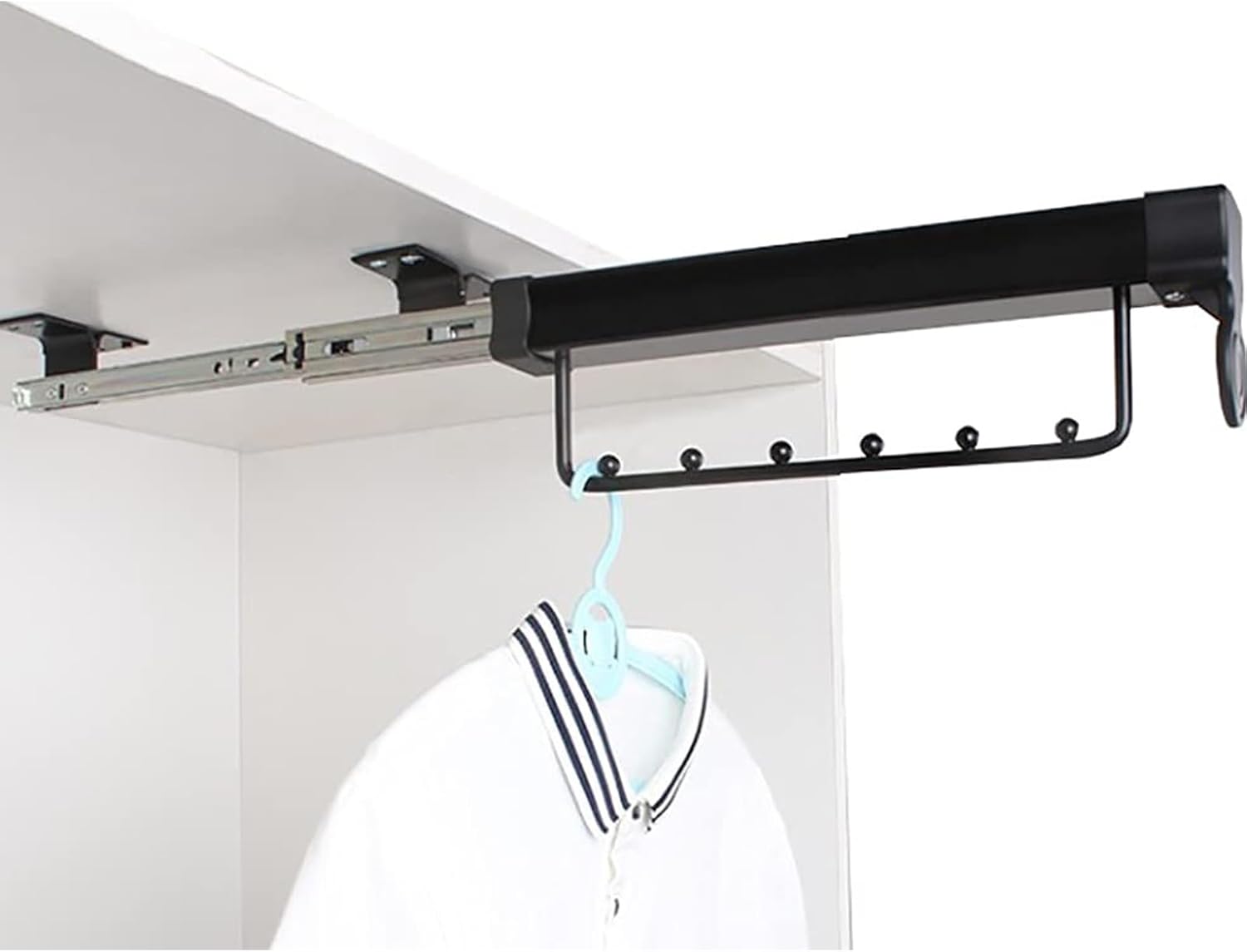 Amazon.com: Stainless Steel Wardrobe Rail Tube - Extendable Pull Out ...