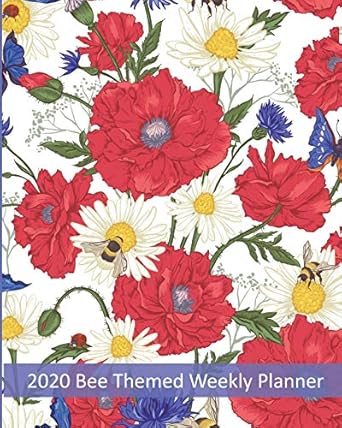2020 Bee Themed Weekly Planner: Dated Honey Bee Inspired Dated Planning ...