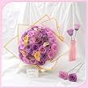 Amazon.com: Ovveroche 36 PCS Glitter Roses Bouquet Kit, Purple ...