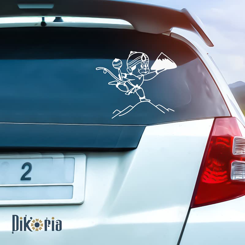 Dikoria Hanuman Ji Car Sticker, car Stickers for Car Exterior, Glass ...