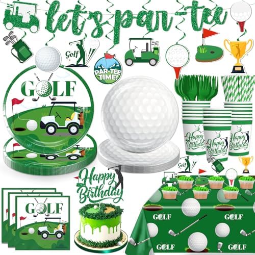 Amazon.com: 174pcs Golf Party Decorations, Golf Birthday Decorations ...