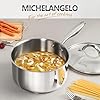 Amazon.com: MICHELANGELO 3 Quart Saucepan with Lid, 18/10 Stainless ...