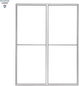 Amazon.com: 400 Universal Labels Heavyweight Shipping Labels, 4 Labels ...