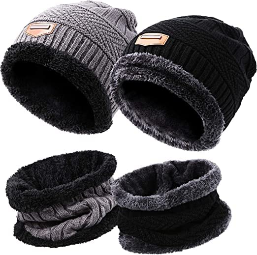 Buy BeFall Woolen Beanie/Skull Cap & Neck Warmer (Muffler) Combo for ...