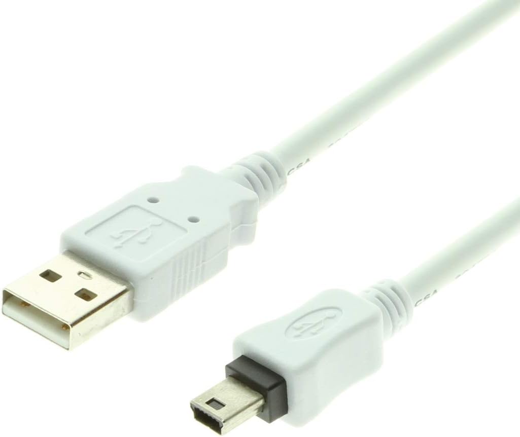Amazon.com: 8 inch White USB A to Mini B Cable : Electronics