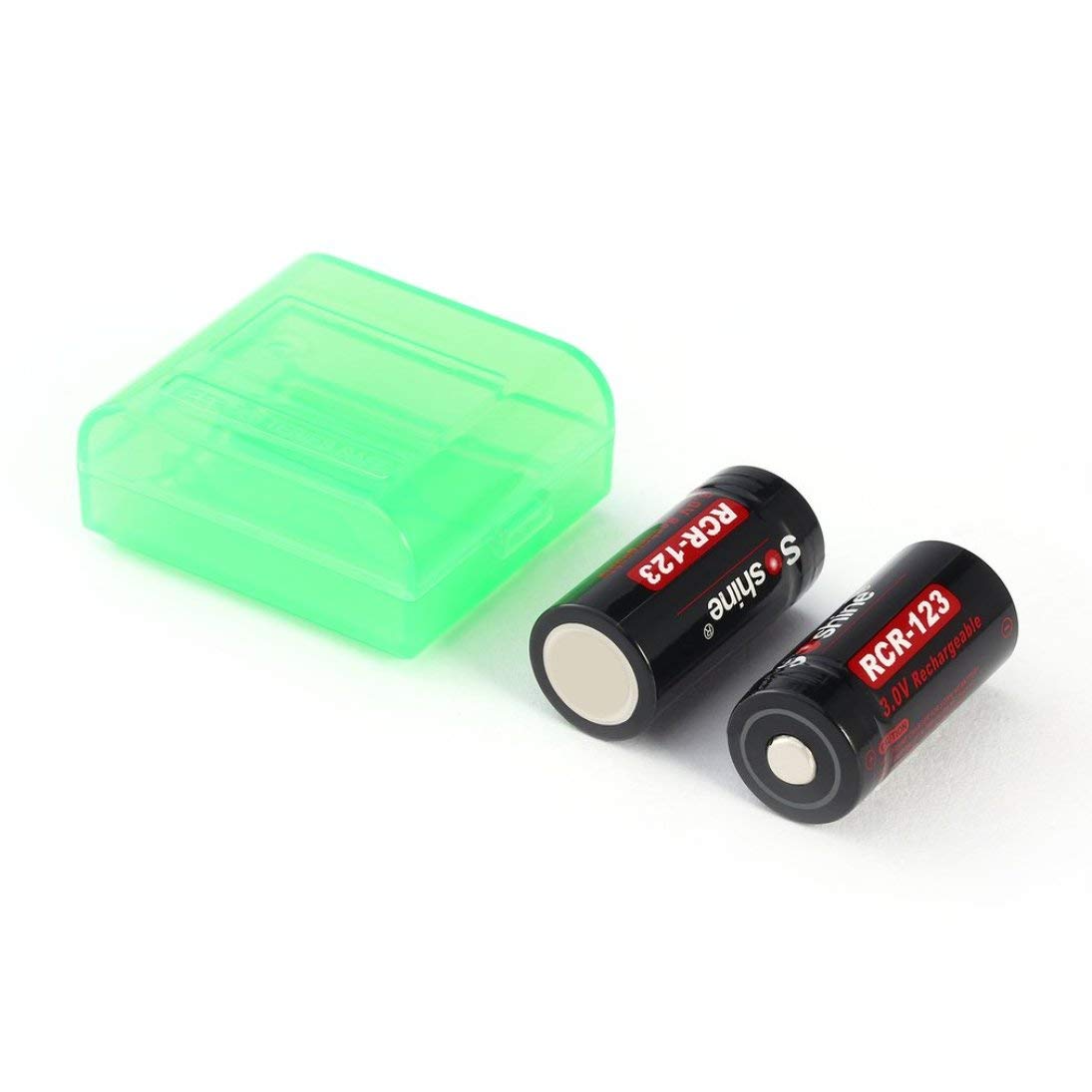 Buy Baynne One Pair 650mAh Capacity RCR 123-3.0V Li-ion Rechargeable ...
