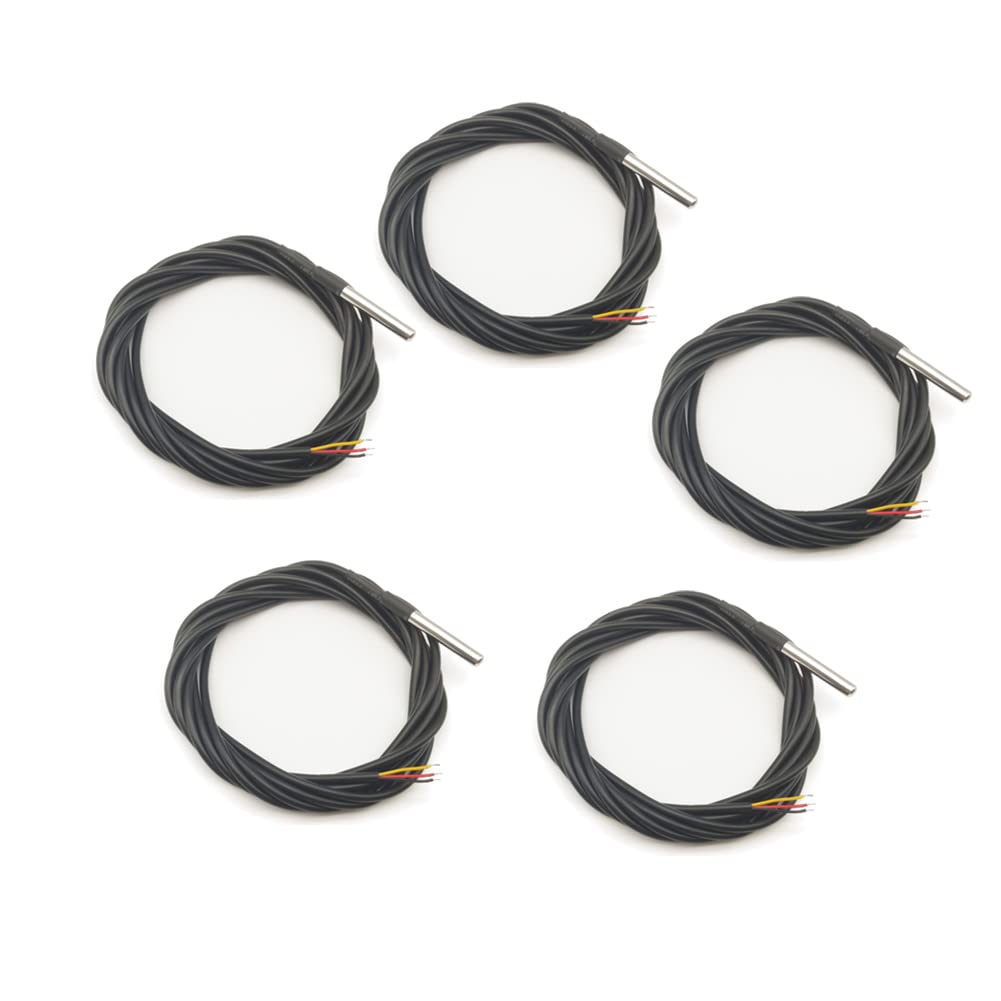 SYUAB 5pcs 3M Temperature Probe Waterproof Digital Temperature Sensor syuab-5pcs-3m-temperature-probe-waterproof-digital-temperature-sensor