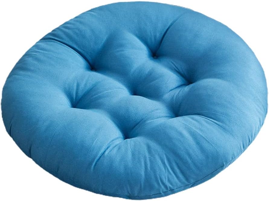 Amazon.com: JAIJY 16 Inch Round Chair Seat Pad Thick Tatami Plaid Style ...