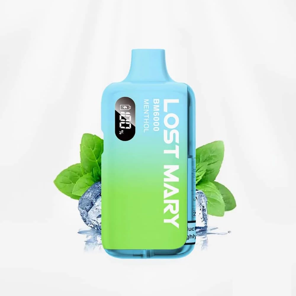 LOST MARY BM6000, (Menthol) Inhale Activated And Rechargeable ...