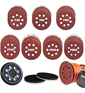 73Pcs Angle Grinder Sanding Disc, 5 Inch Hook and Loop Backing Pad with ...