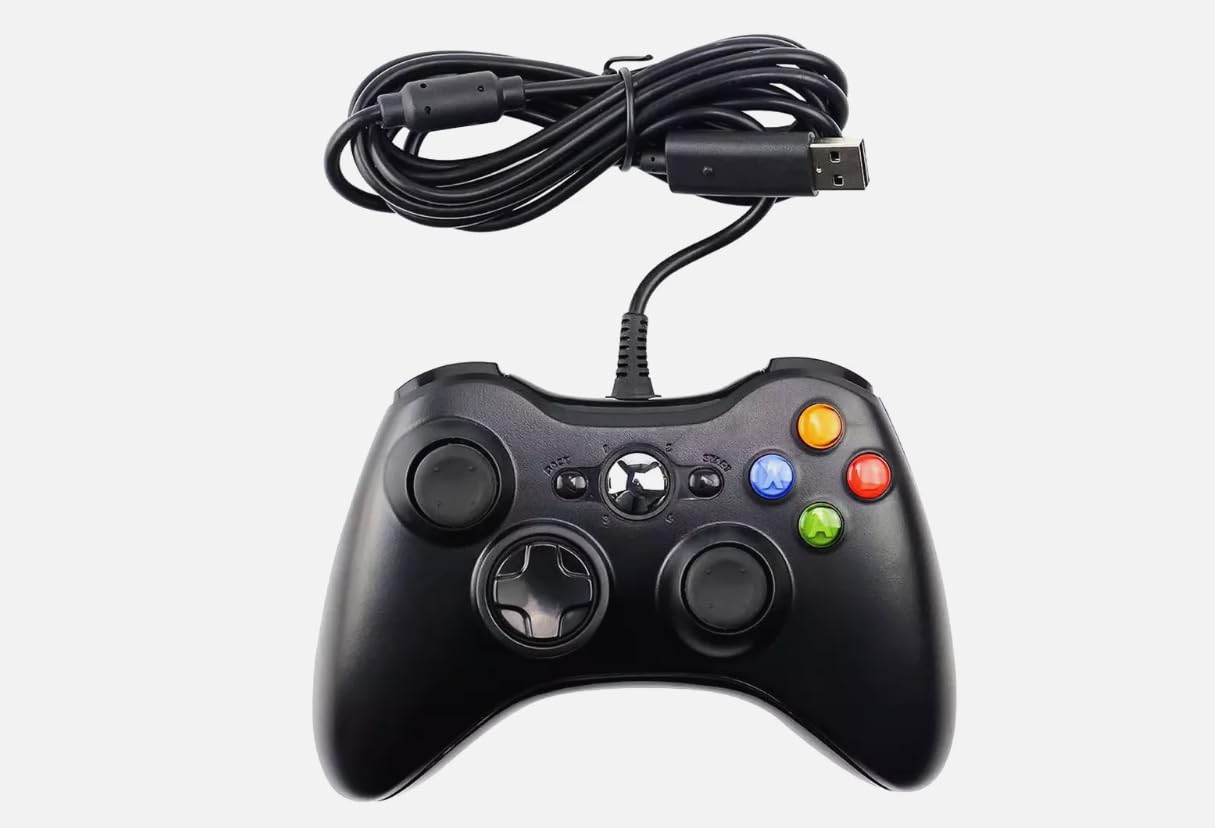 Amazon.com: Wired Controller USB For PC Compatible With Xbox 360 ...