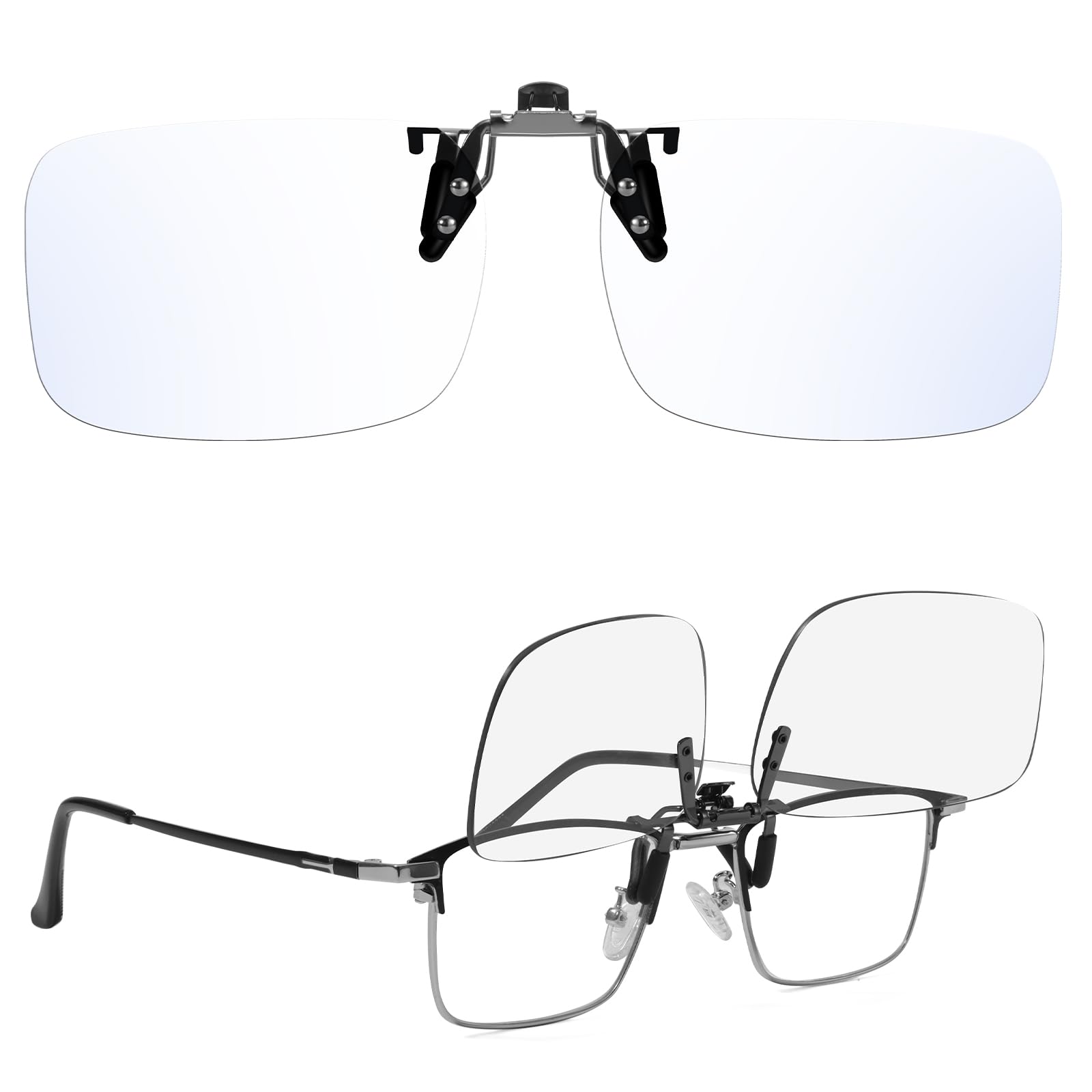 Snapklik.com : Xfeel Clip On Blue Light Blocking Glasses For Prescription Glasses Men Women