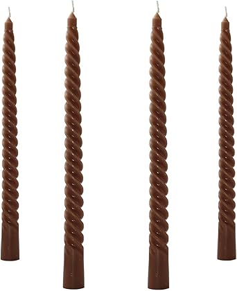 Taper Spiral Candles,10 inch-Set of 4 Tall Candlesticks, Long Candle ...