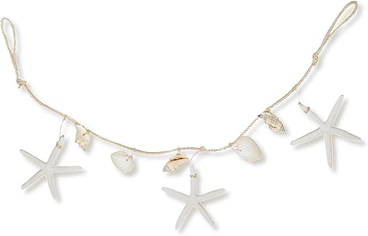 Amazon.com: THE JOY TREE Coastal Starfish Swag - Home Décor Conch Clam ...