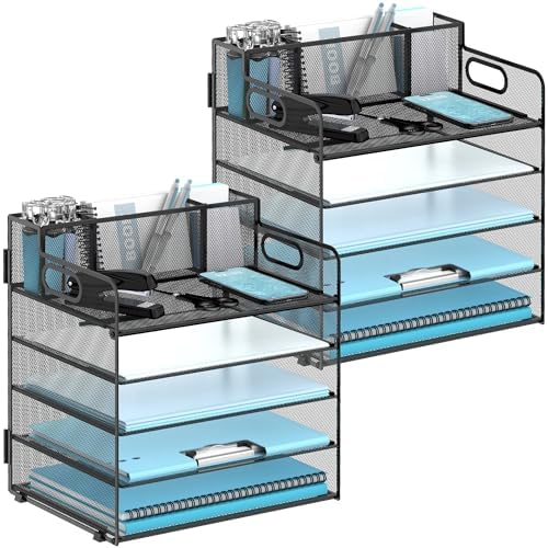 Amazon.com: JMHUD 5-Tier Paper Letter Tray Organizer with Pen Holder ...
