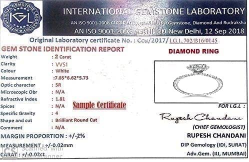 Buy GemsMart Real Diamond Ring For Women 18K Gold Pure Hire Ki Anguthi ...
