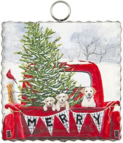 Amazon.com: The Round Top Collection - Mini Gallery Merry Mutts - Metal ...
