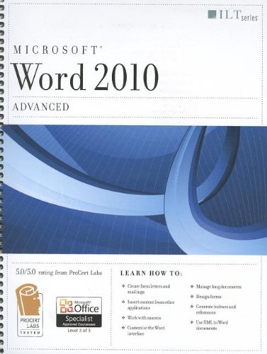 Microsoft Word 2010: Advanced: With Download (ILT): Amazon.co.uk: Axzo ...