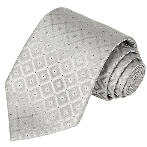 Snapklik.com : Mens Gray Tie Checker Necktie Wedding Ties + Gift Box