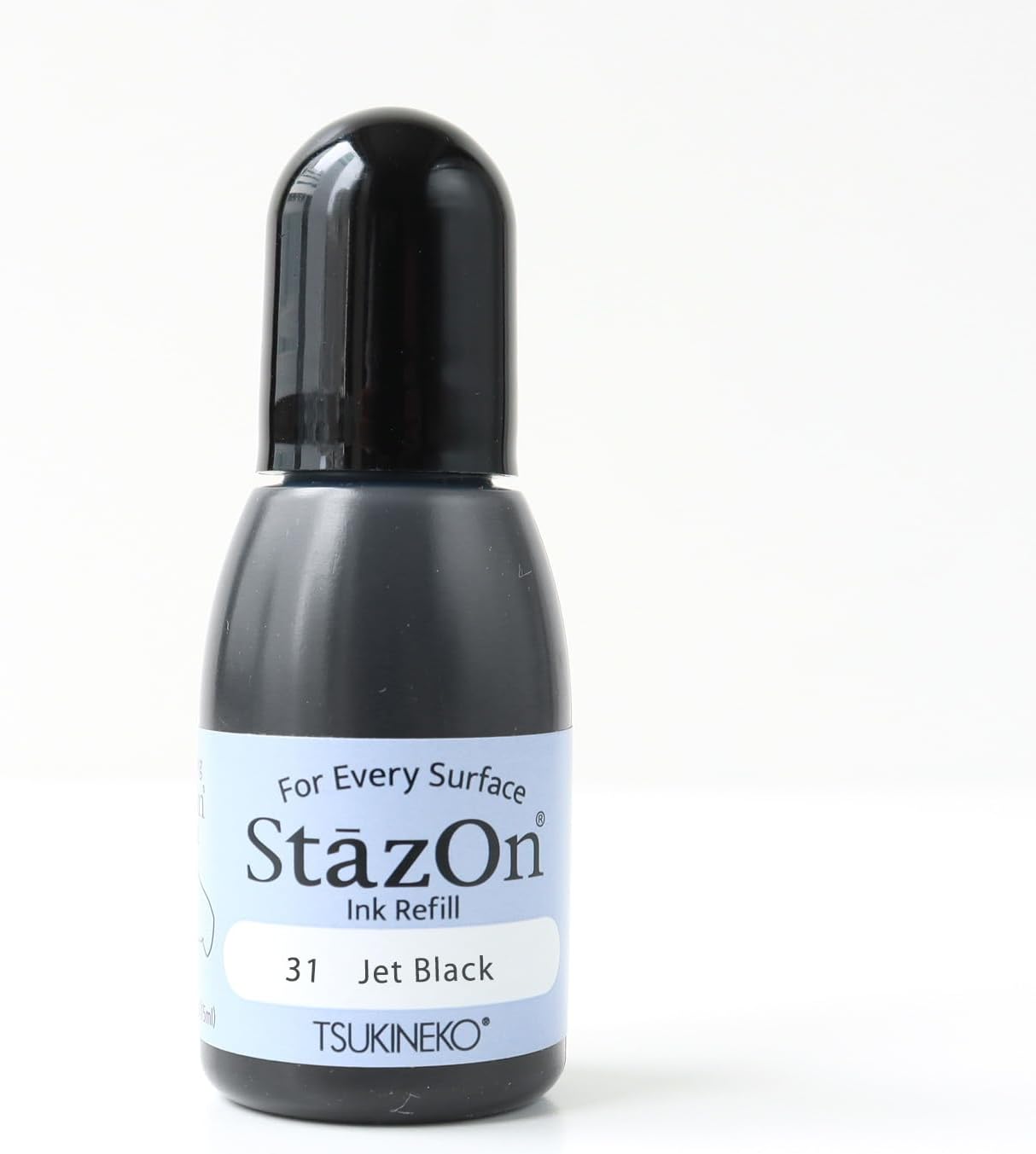 Amazon.com: Tsukineko 1/2 Fluid Ounce StazOn Multi-Surface Inker, Jet Black