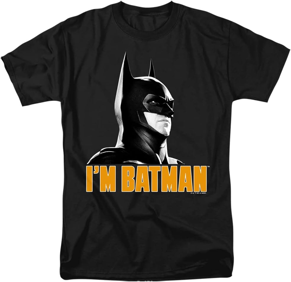 Amazon.com: Popfunk The Flash Movie Batman Portait I'm Batman Unisex ...