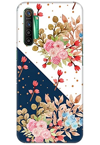 AMEZ Floral Contrast Printed Back Cover Phone Case for Realme X2 Back ...
