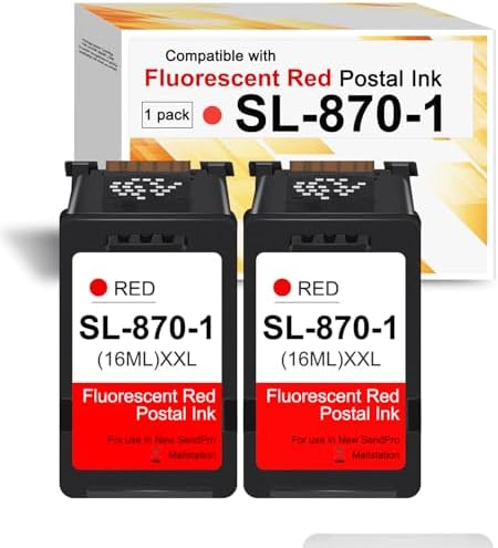 Amazon.com: DMAOCO High Capacity SL-870-1 XXL Red Ink Cartridge ...