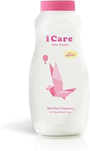 FIVE FIVES / iCare Powder I BABY POWDER +6 M 200 GM ROSE TALK I ROSE ...