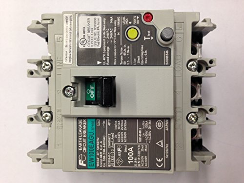Fuji, EW100EAGU-3P100B, ELCB 100A 3P 30MA: Amazon.com: Industrial ...
