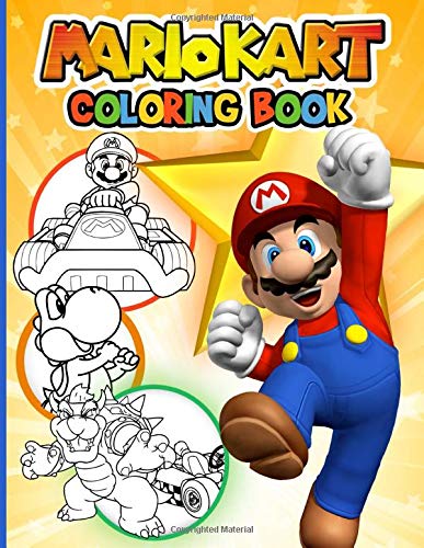 Mario Kart Coloring Book: Mario Kart Favorite Book Coloring Books For ...