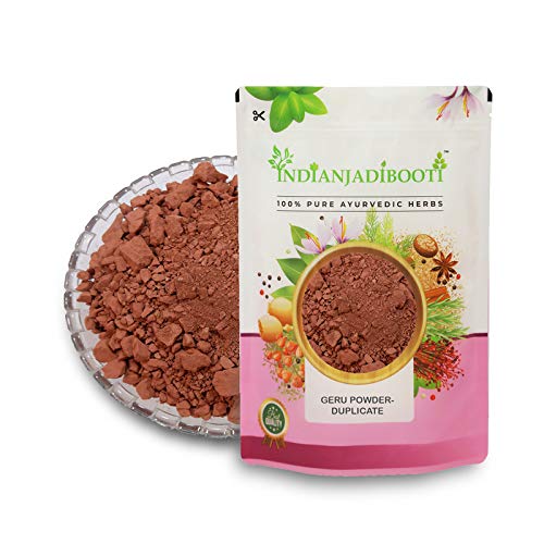 IndianJadiBooti Geru Powder - Red Ochre Powder, 400 Grams : Amazon.in ...