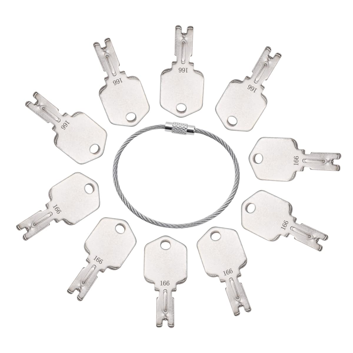 Snapklik.com : 10pcs 166 Forklift Ignition Keys Heavy Equipment Keys ...